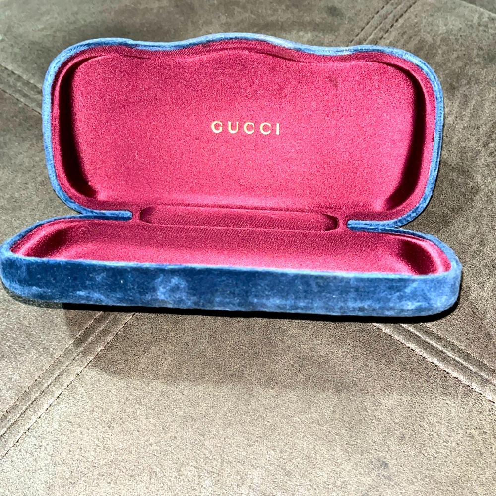 Burgundy And Blue Eyeglass And Shades Case - Gem